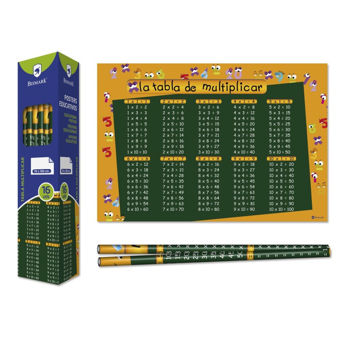 POSTER TABLAS DE MULTIPLICAR 70X100 CM BISMARK 328697 - PCBox