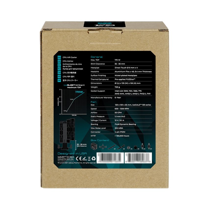 Iceberg Thermal Refrigeración ICESLEETG4-BDD-00A - PCBox