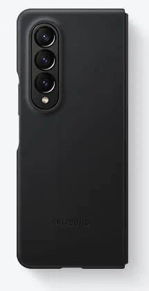 LEATHER COVER Z FOLD 4 BLACK - PCBox
