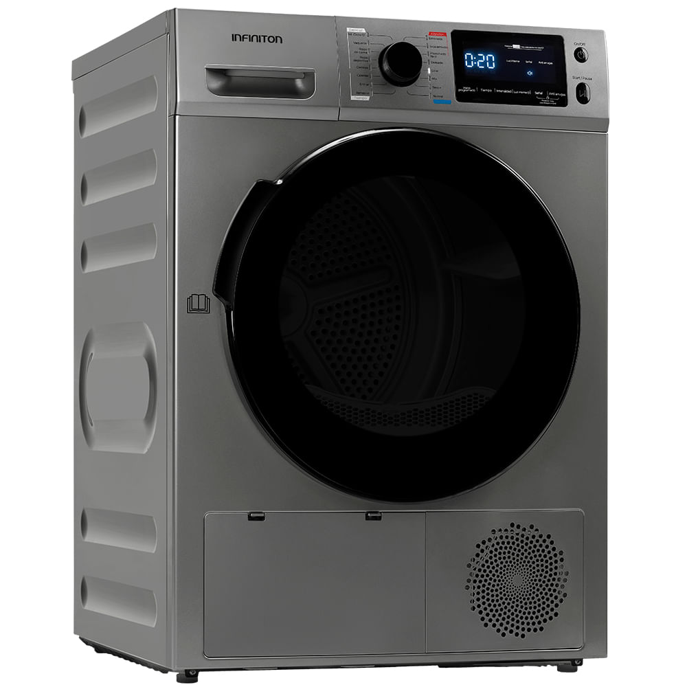 SECADORA CON BOMBA DE CALOR INFINITON SD-B98G 8 KG B INOX - PCBox
