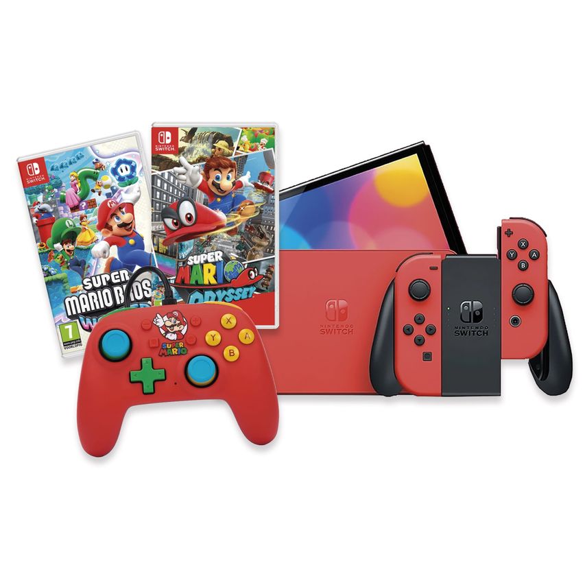 NINTENDO SWITCH OLED ED. MARIO + MARIO WONDER + MARIO ODDYSSEY ...