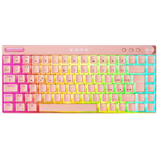 ULTRA COMPACT WIRELESS MARS GAMING MKCLOUD PINK RED SWITCH TRIP TECLADO ...