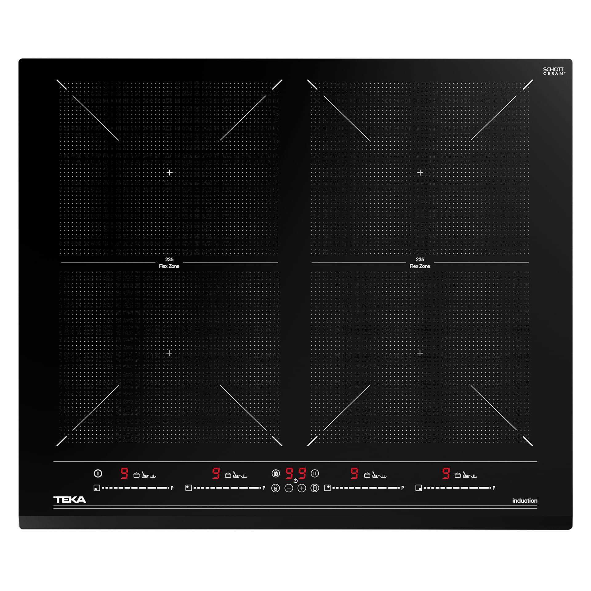 VITROCERAMICA INDUCCION TEKA IZF 64600 BK MSP FLEX ANCHO 60 CM - PCBox