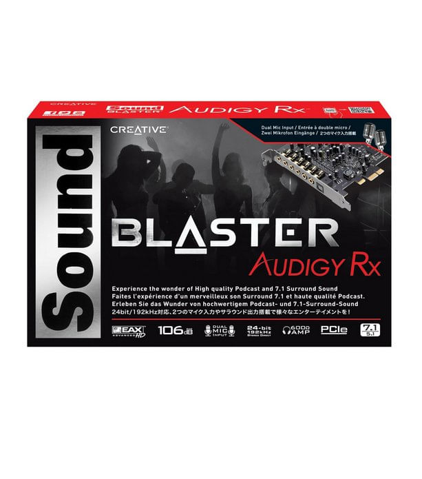 TARJETA DE SONIDO CREATIVE SOUND BLASTER AUDIGY RX PCI-E - PCBox