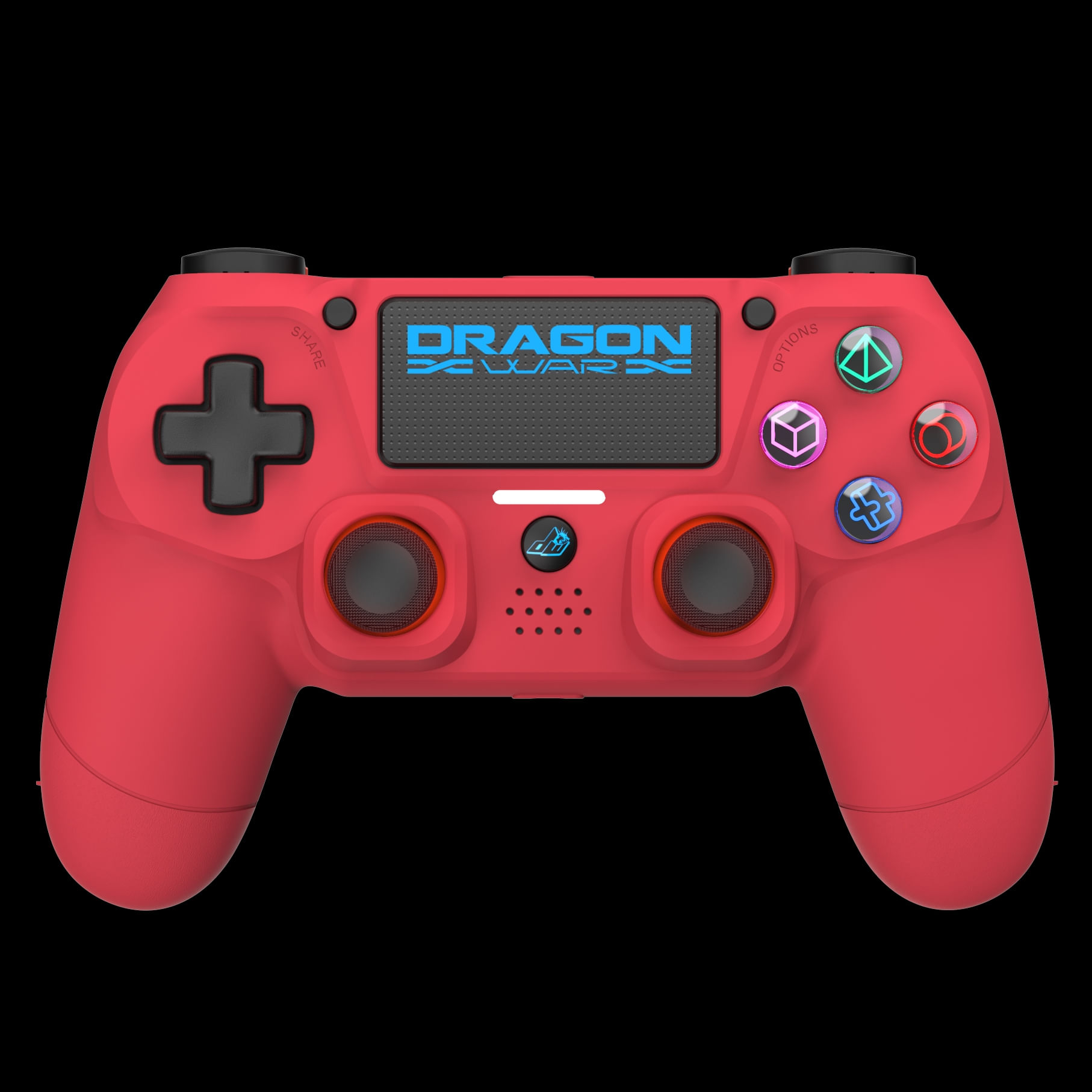 DRAGONWAR - MANDO INALAMBRICO DRAGON SHOCK 4 ROJO PARA PS4, PC Y MOVIL ...