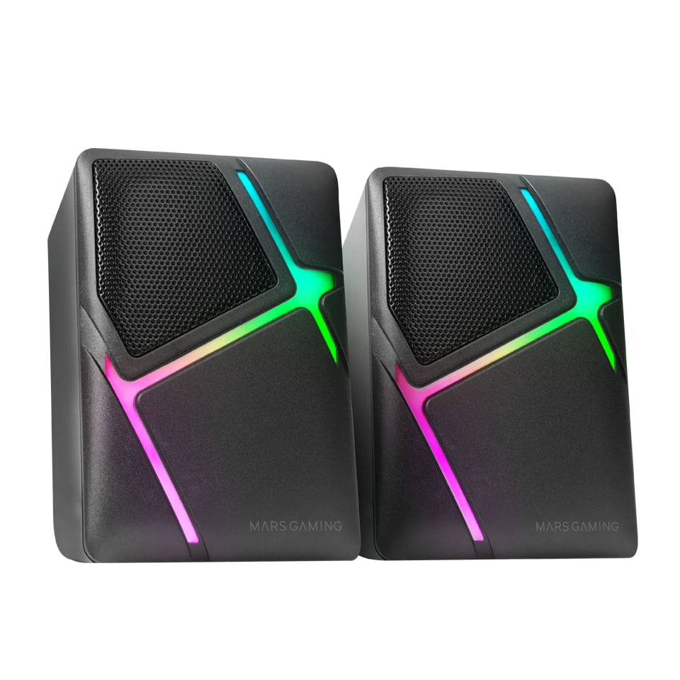 Mars Gaming Altavoces MS-H RGB Negro - PCBox