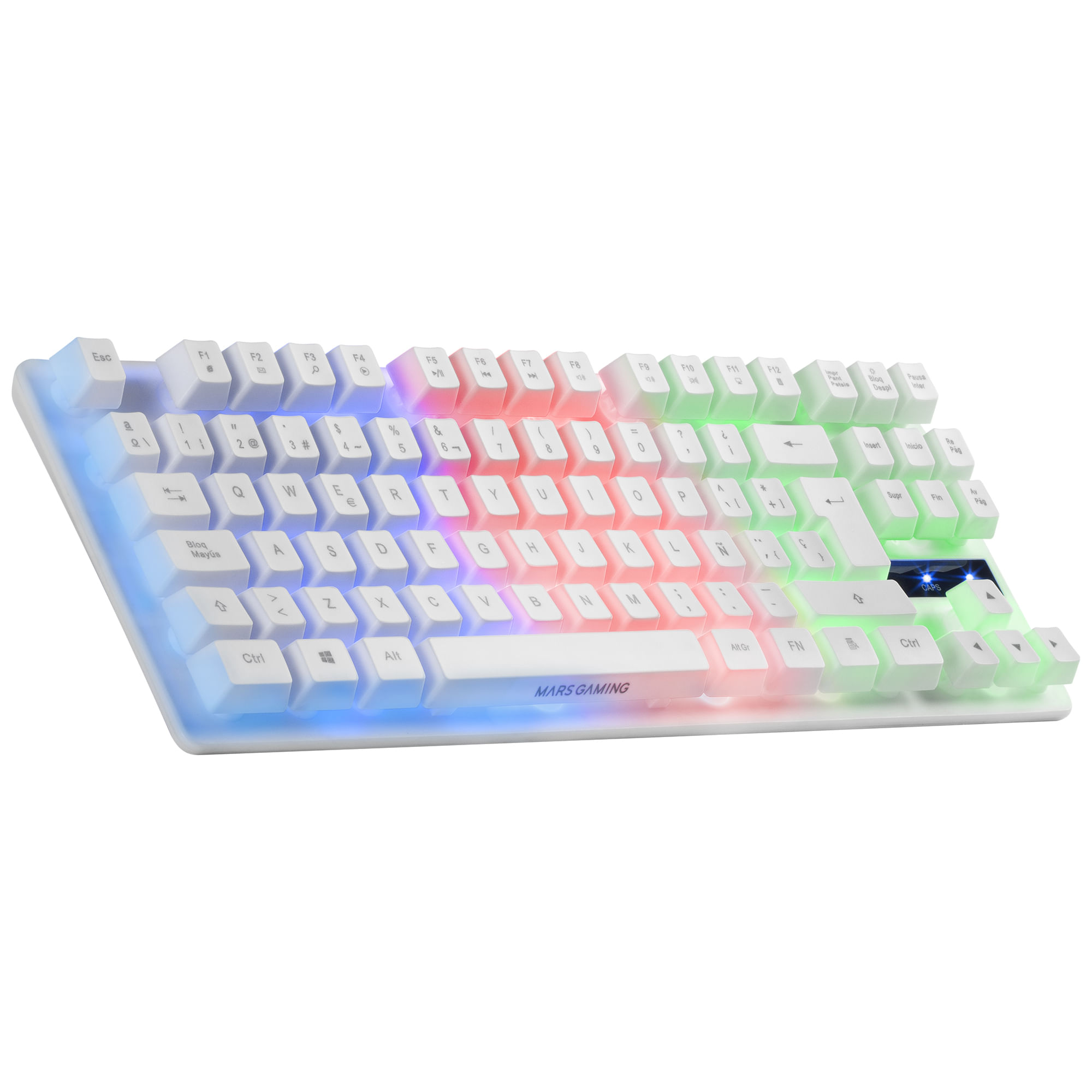 TECLADO MARS GAMING MK02 WHITE TAMA??O COMPACTO TKL SWITCH HIBRIDO H ...