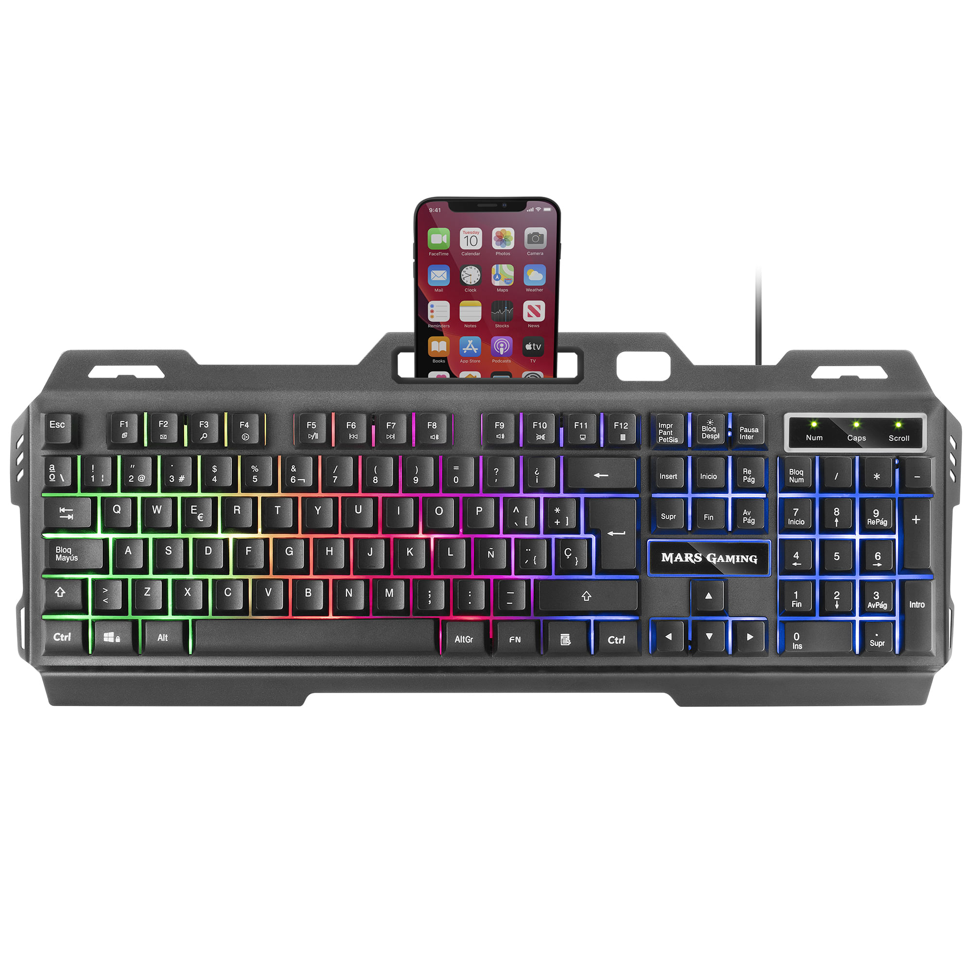 Mars Gaming MK120 teclado RGB Rainbow - PCBox
