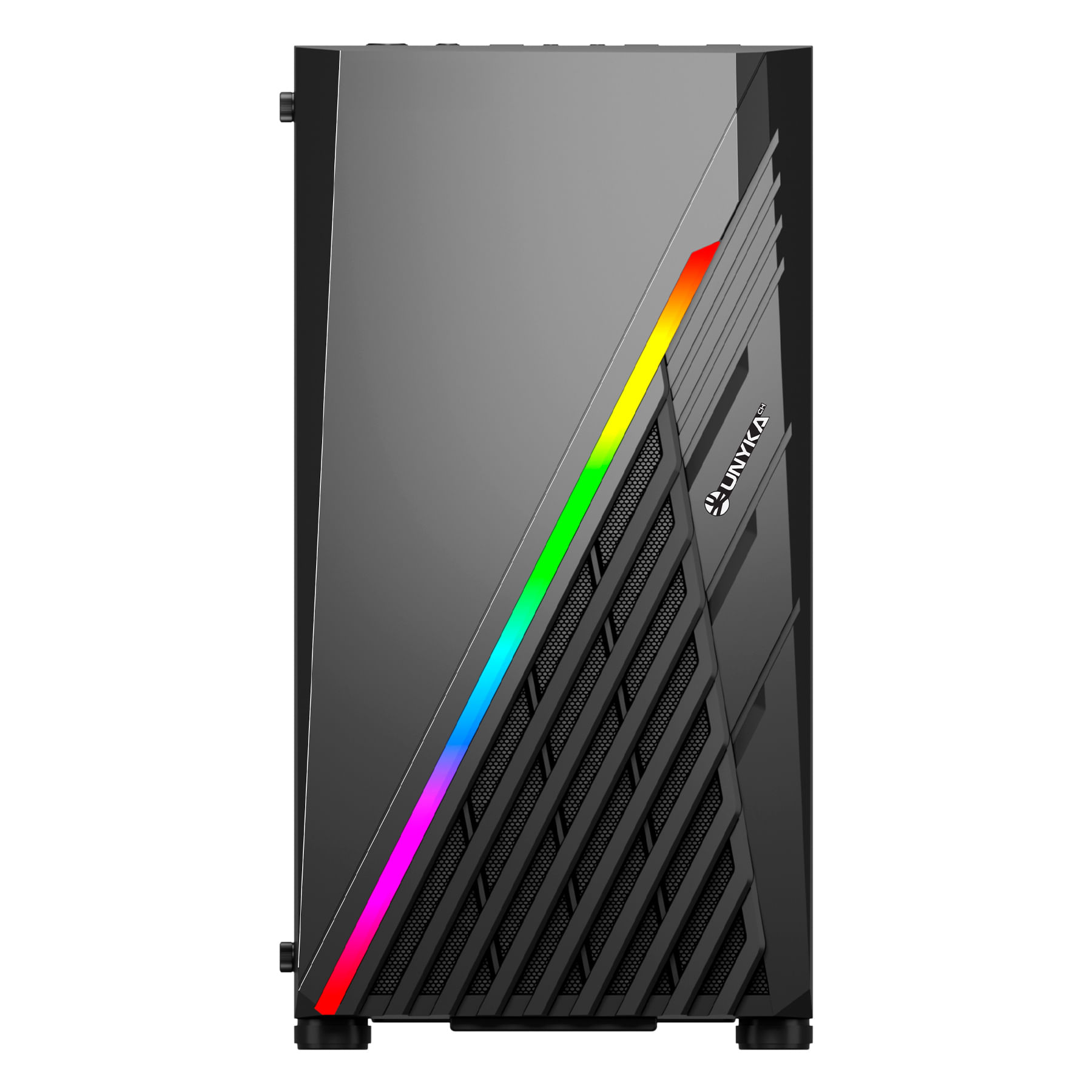UNYKA Caja Micro ATX MINI GLAYZE RGB Negro - PCBox