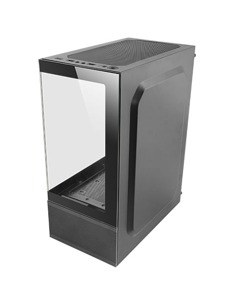 CAJA MICROATX GAMING MARS GAMING MC-SE BLACK DOBLE CRISTAL CONTINUO ...