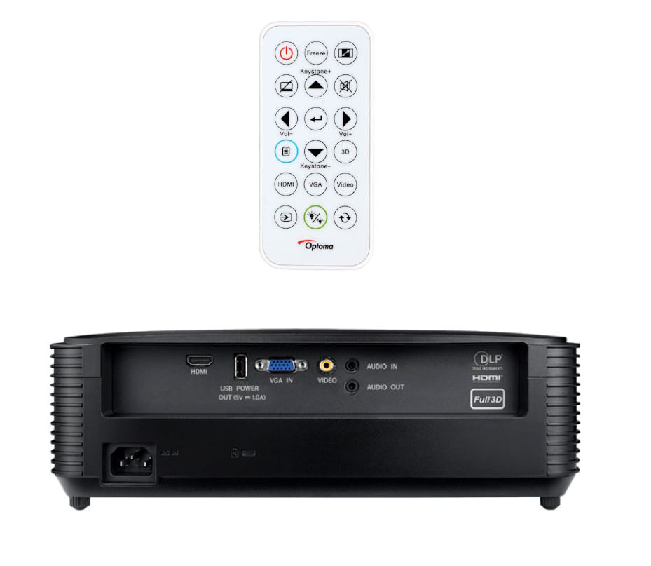 PROYECTOR OPTOMA S336 SVGA 4000L NEGRO HDMI VGA USB FULL 3D - PCBox