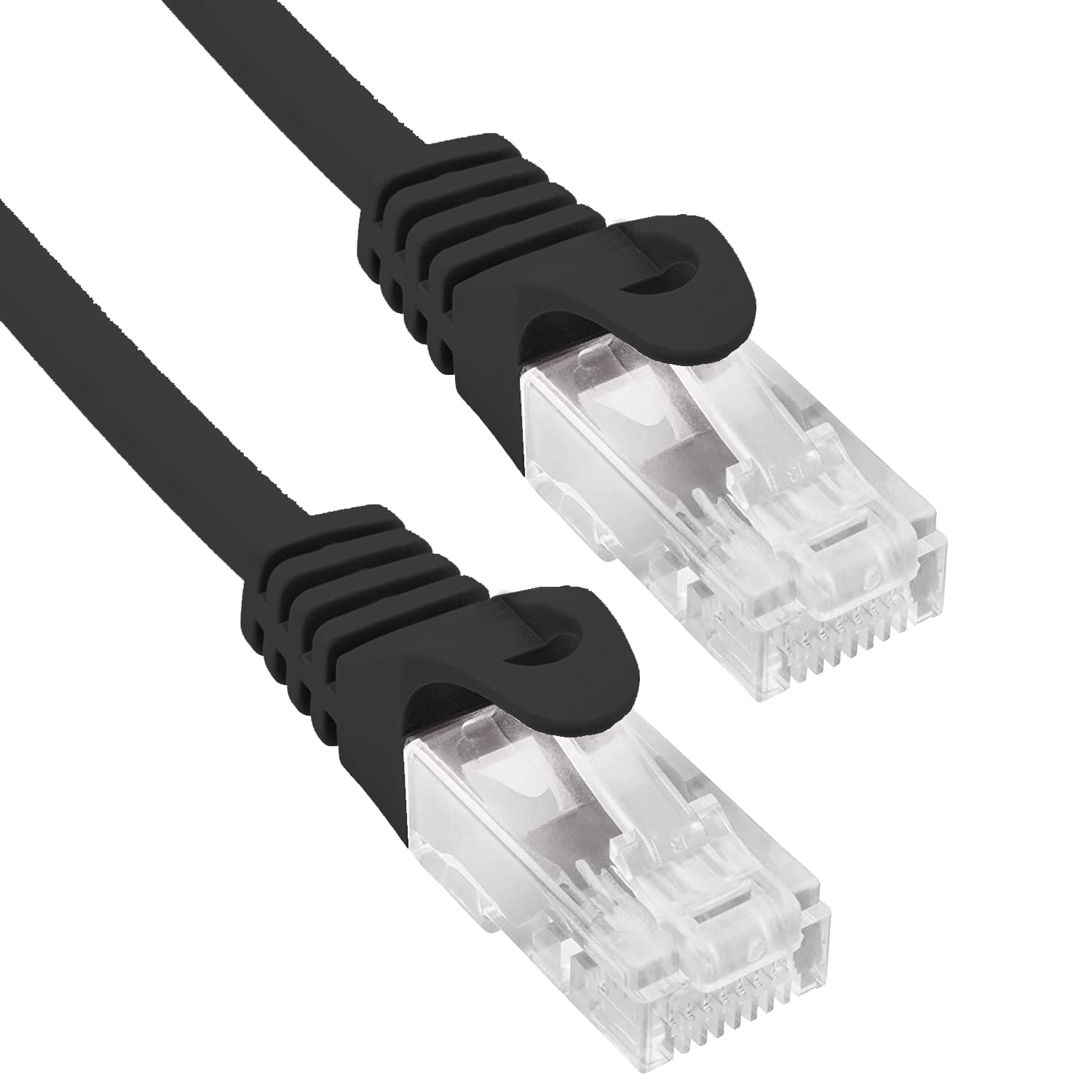 Phasak Cable de Red Cat 6 UTP Solido CCA Cat 6 UTP Negro 3M - PCBox