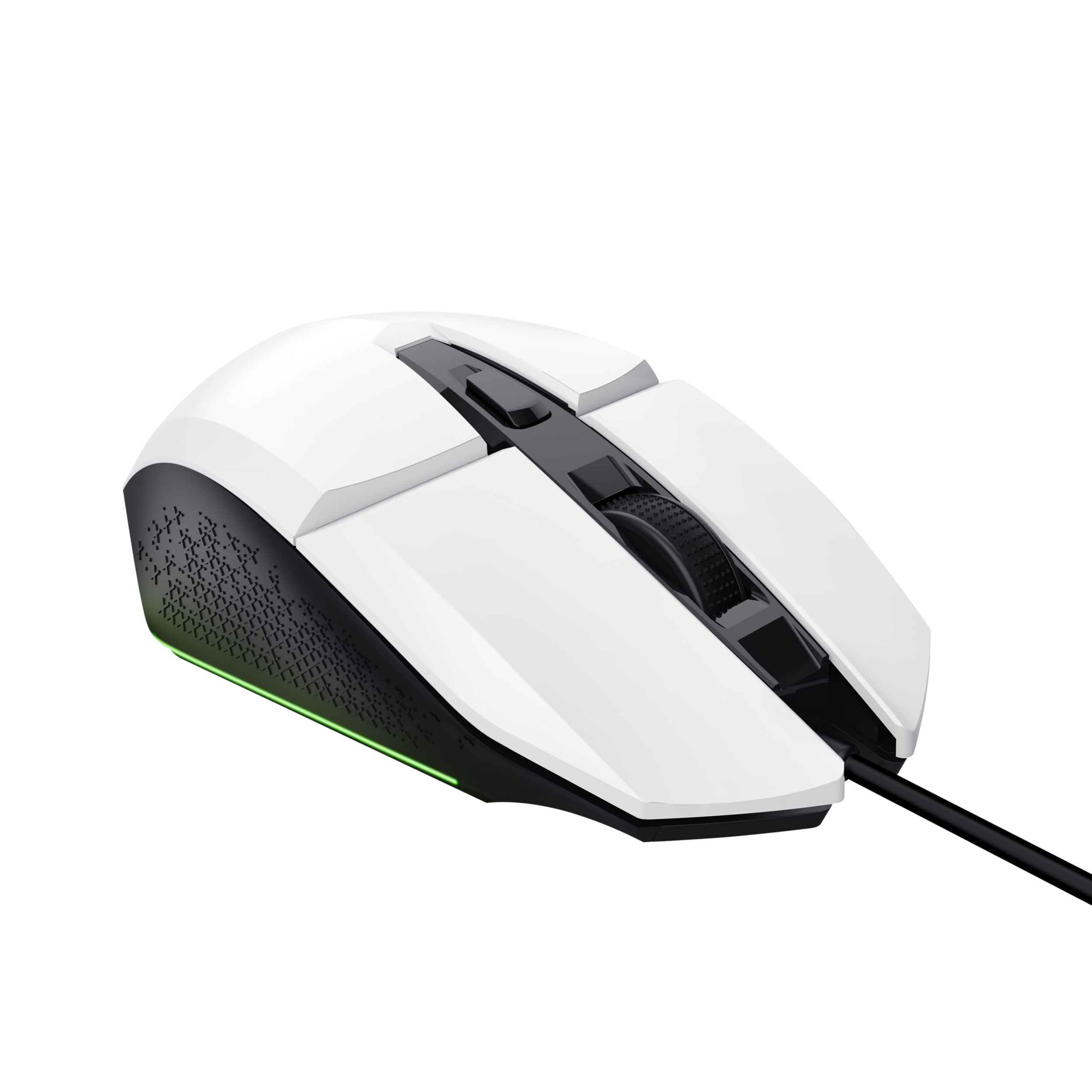 MOUSE TRUST GAMING RGB GXT 109W FELOX 25066 COLOR BLANCO ILUMINAÇÃO LED ...
