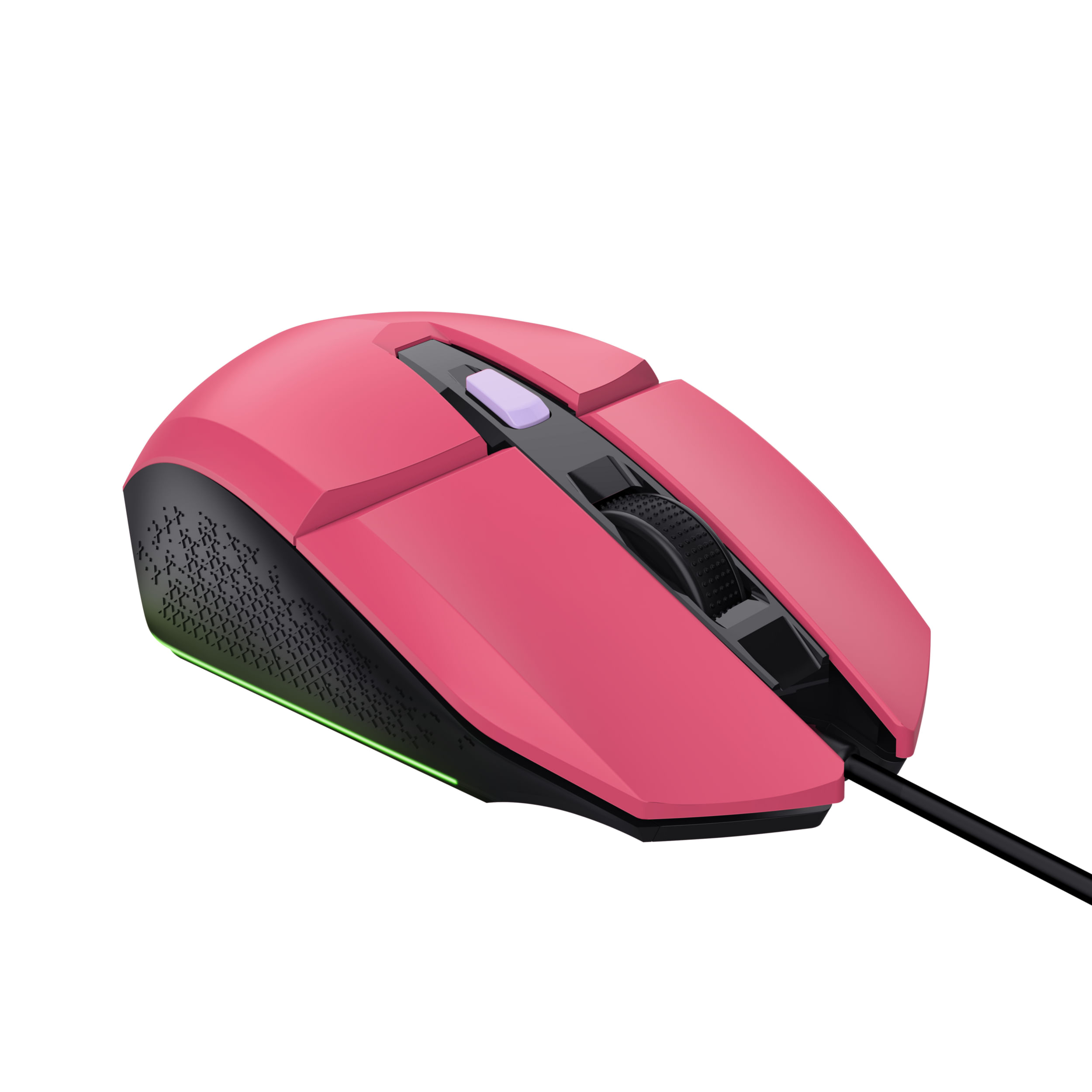 MOUSE TRUST GAMING RGB GXT 109P FELOX 25066 COLOR ROSA ILUMINAÇÃO LED 6 ...
