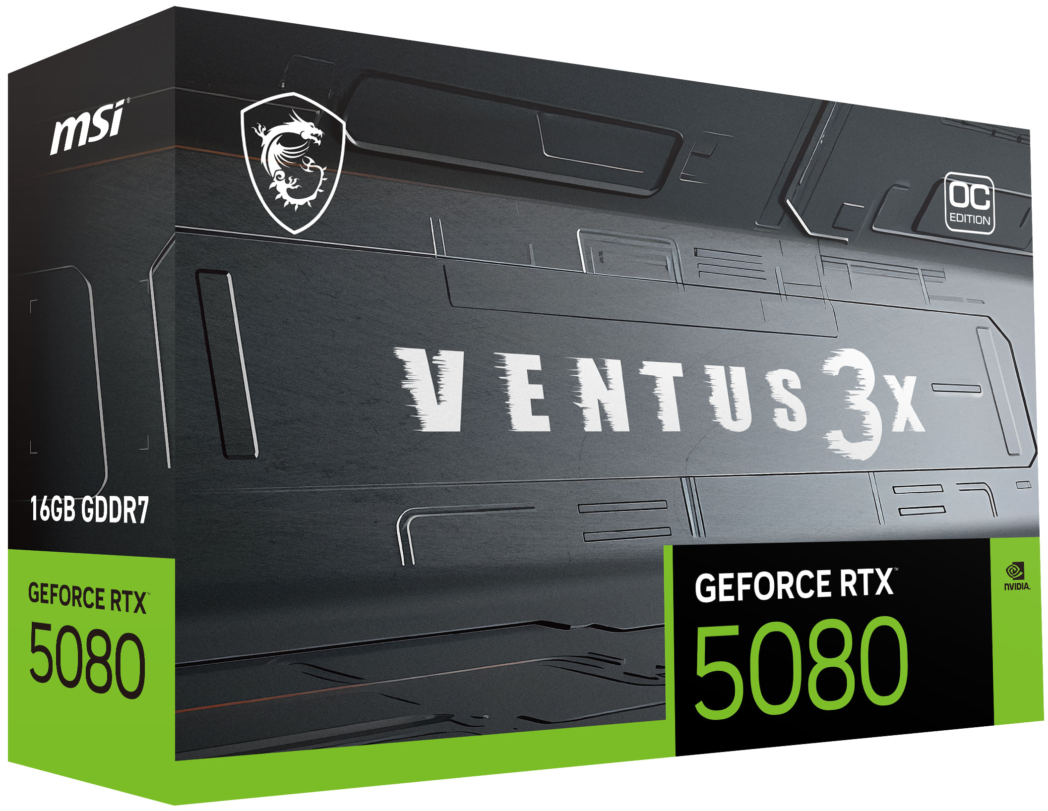 Placa de vídeo MSI NVIDIA GeForce RTX 5080 GDDR7 16 GB HDMI DPORT - PCBox