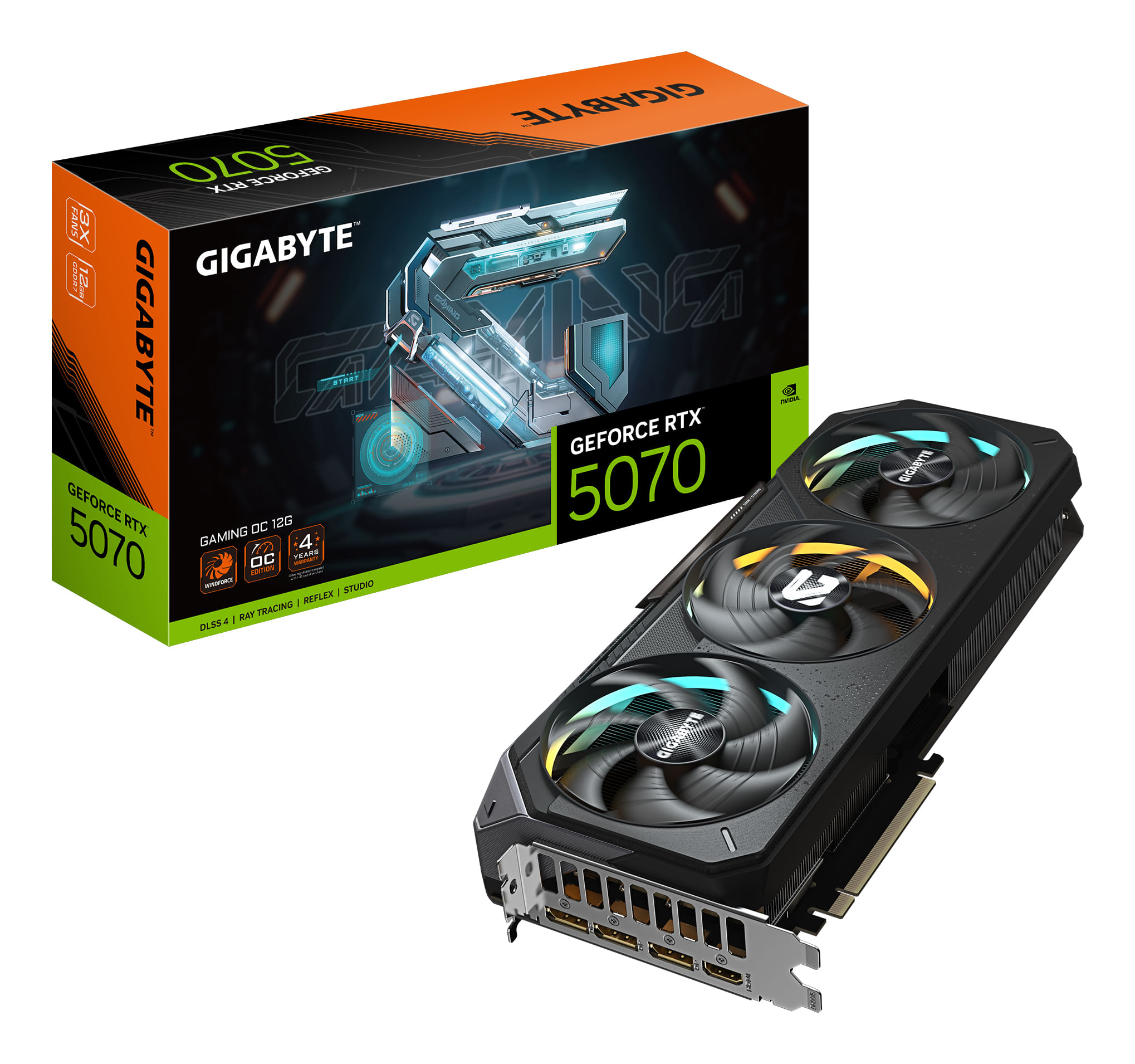 PC para jogos Gigabyte GeForce RTX 5070 de 12 GB - PCBox