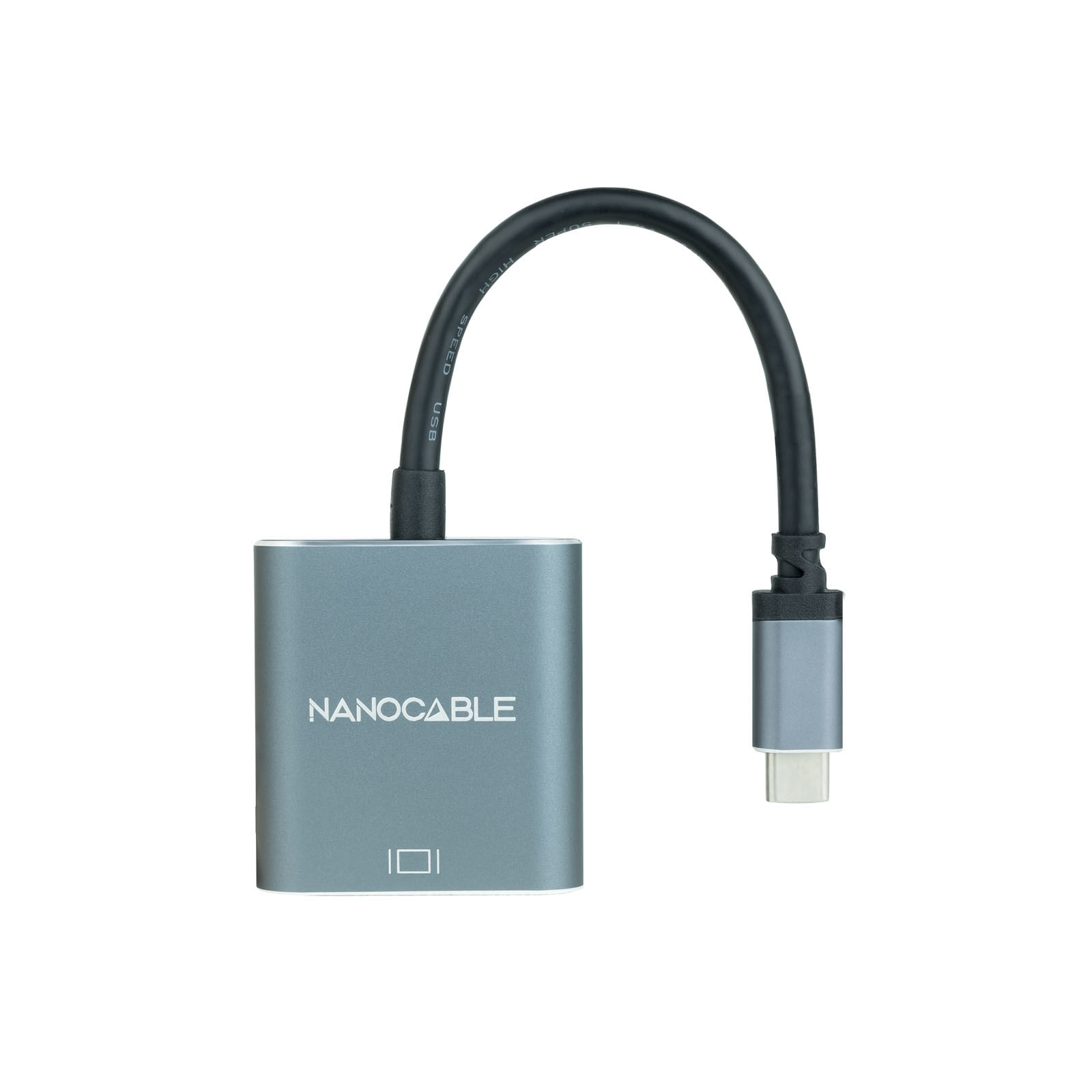Nanocable Conversor USB-C/M a VGA/H Aluminio 10cm - PCBox
