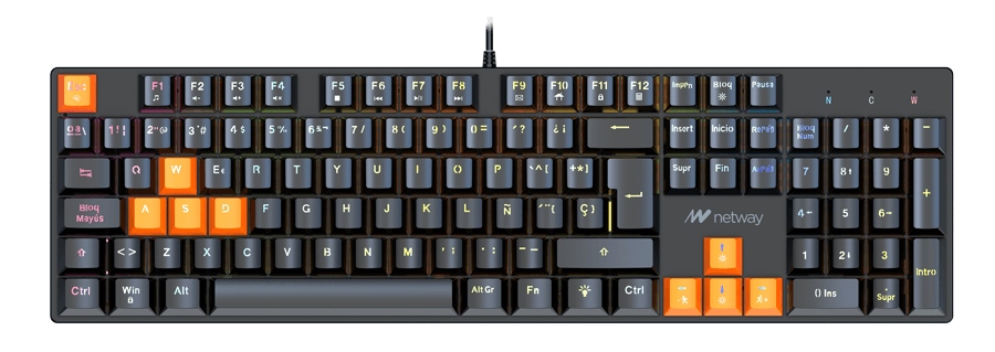 TECLADO GAMING NETWAY XK850 - PCBox