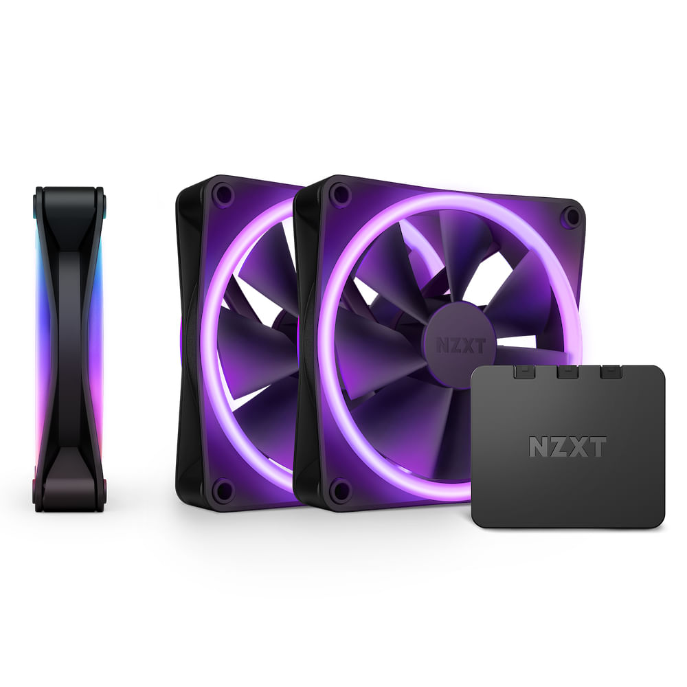 NZXT 3 x F120 RGB DUO e Controlador RGB PRETO - PCBox
