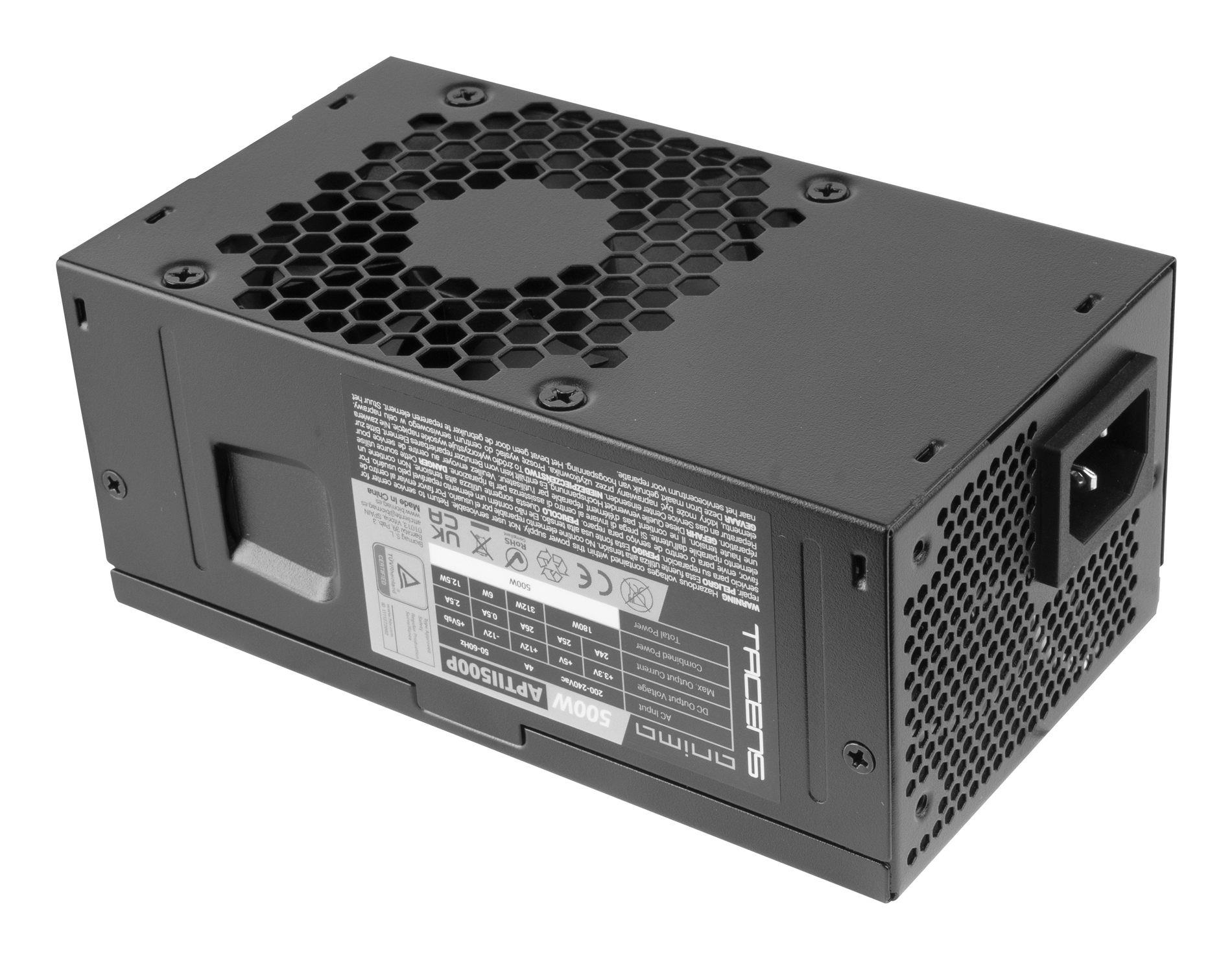 FUENTE DE ALIMENTACION TACENS ANIMA 500W APTII500P TFX 500W ULTRA ...