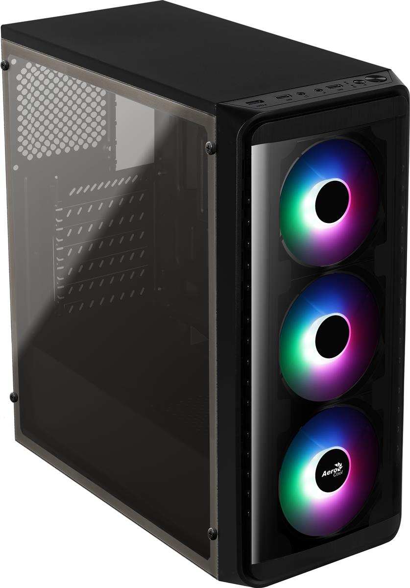 Caja AEROCOOL SI-5200 Frost RGB Negro - PCBox