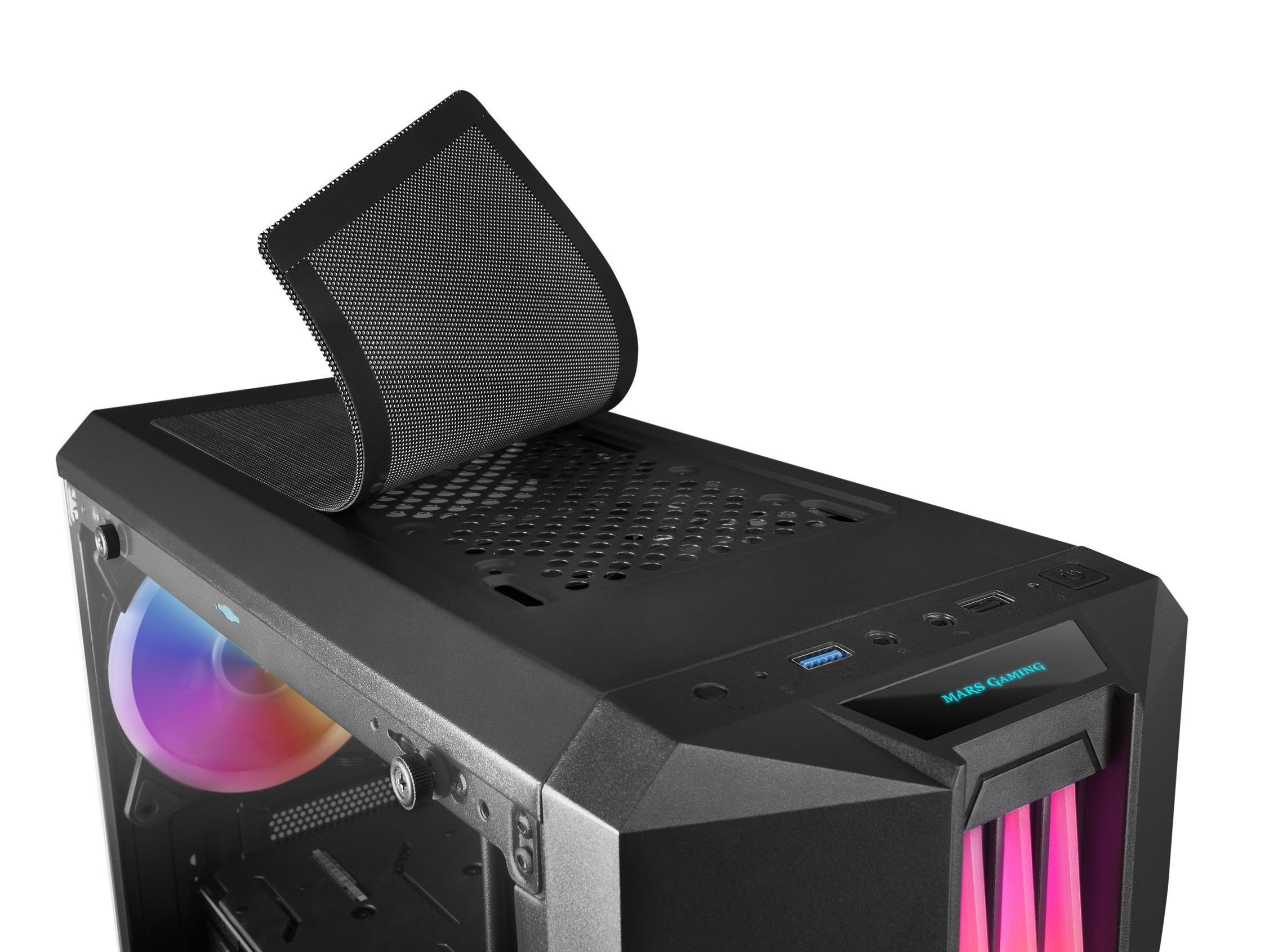 Caja MARS GAMING MCK RGB Negro - PCBox