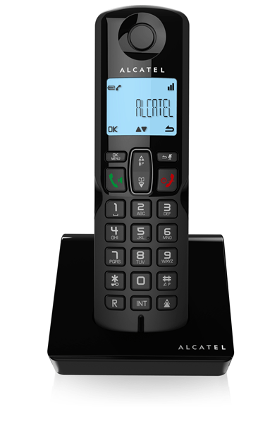 TELEFONO FIJO INALAMBRICO ALCATEL S250 BLACK - PCBox