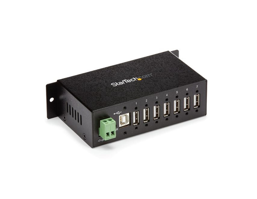 CONCENTRADOR HUB USB 7 PUERTOS REFORZADO INDUSTRIALALIMENTAC IN - PCBox