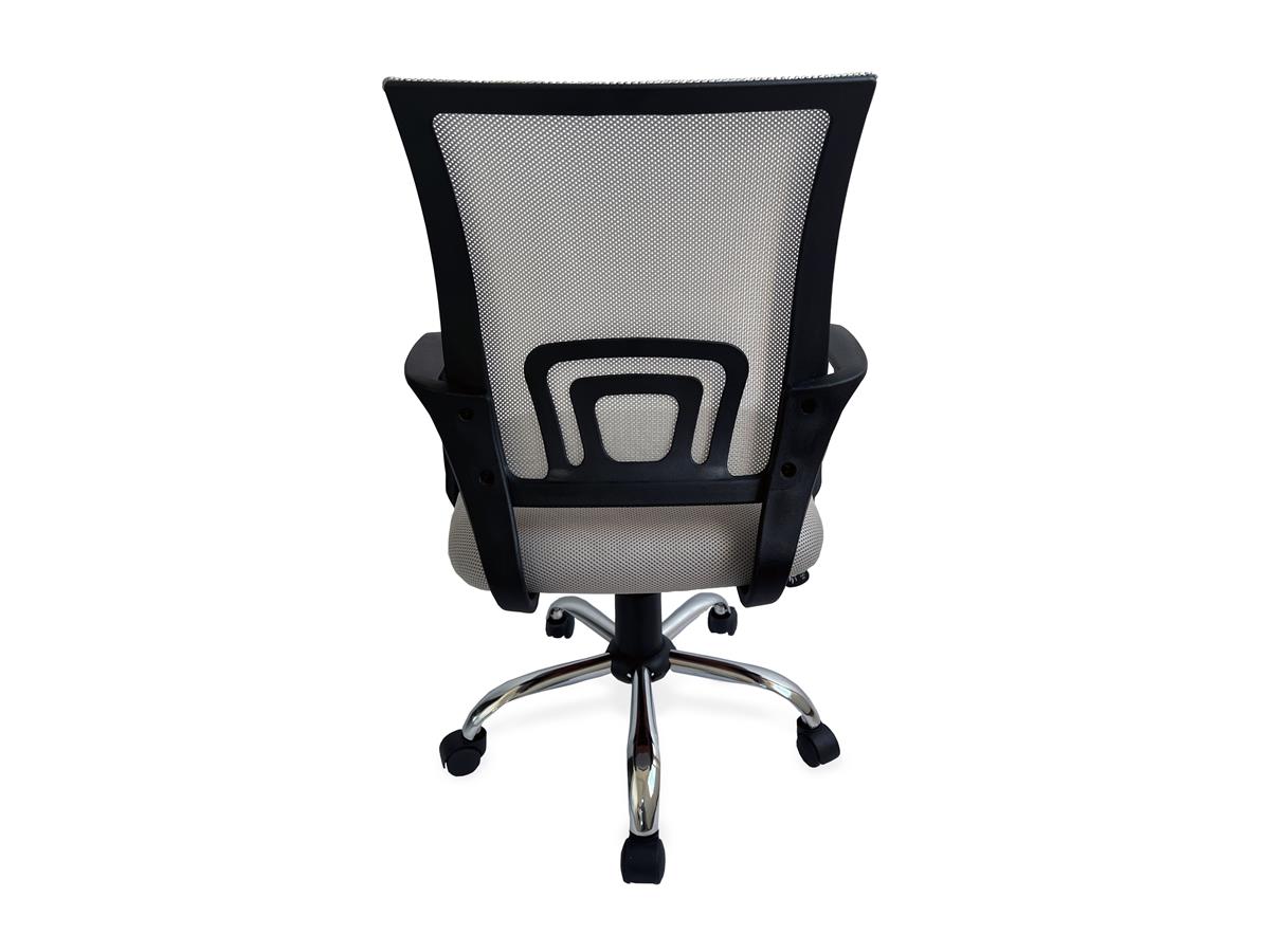 SILLA DE OFICINA EQUIP DE MALLA COLOR GRIS CLARO RECUBRIMIENTO PU DE ...