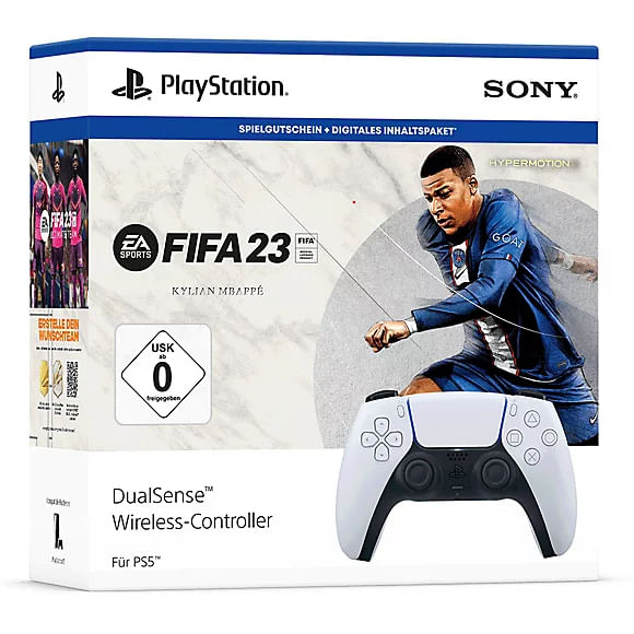 GAMEPAD SONY PS5 DUALSENSE | BLANCO + FIFA23 (Código de Descarga) - PCBox
