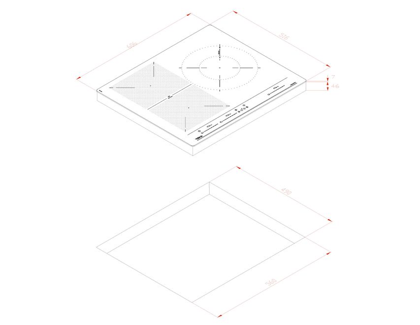 VITROCERAMICA INDUCCION TEKA ITF 65320 MSP BK FLEX ANCHO 60 CM - PCBox