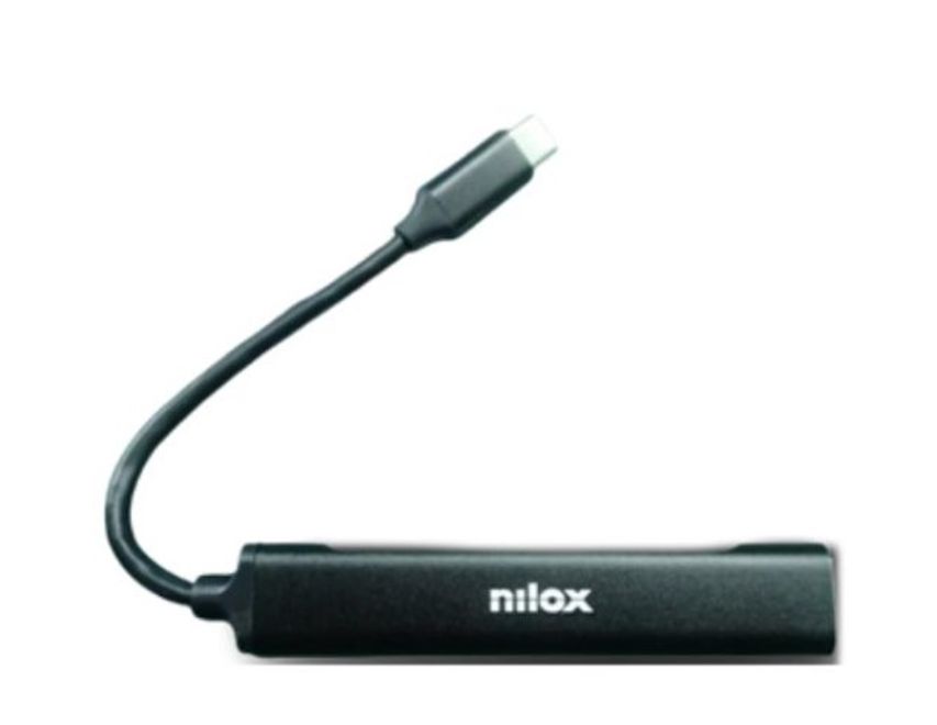 HUB NILOX USB-C USB 3.0 USB 2.0 NEGRO - PCBox