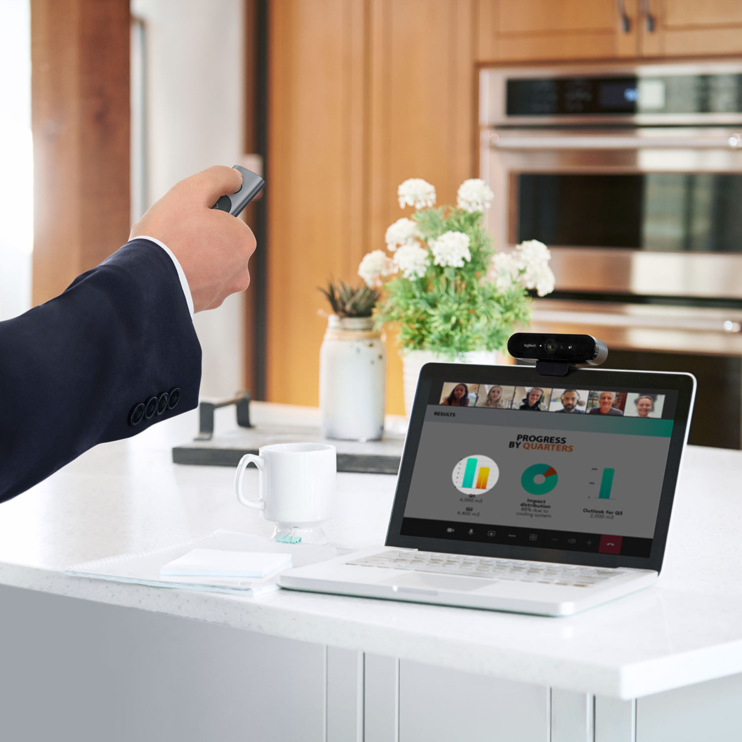 PRESENTER LOGITECH SPOT LIGHT RETAIL COLOR GOLD WIRELESS PRESENTER P/N ...