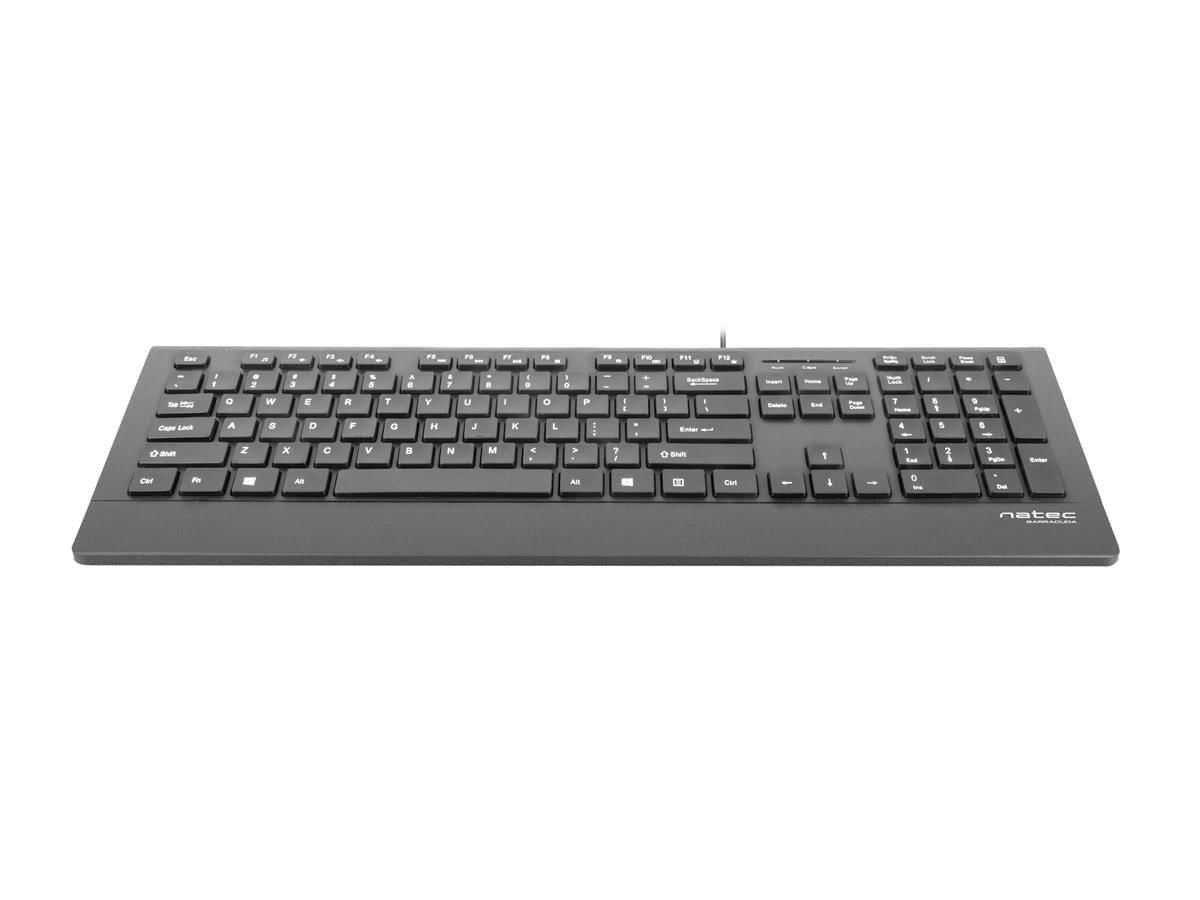 TECLADO ESPANHOL NATEC BARRACUDA SLIM LAYOUT - PCBox