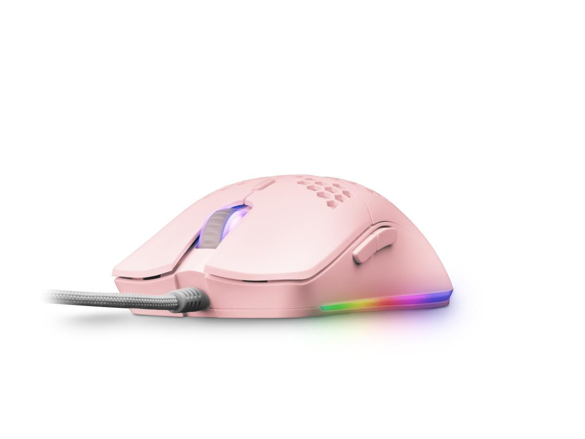 Mars Gaming MMAX Ratón Ultraligero 12400DPI Rosa - PCBox