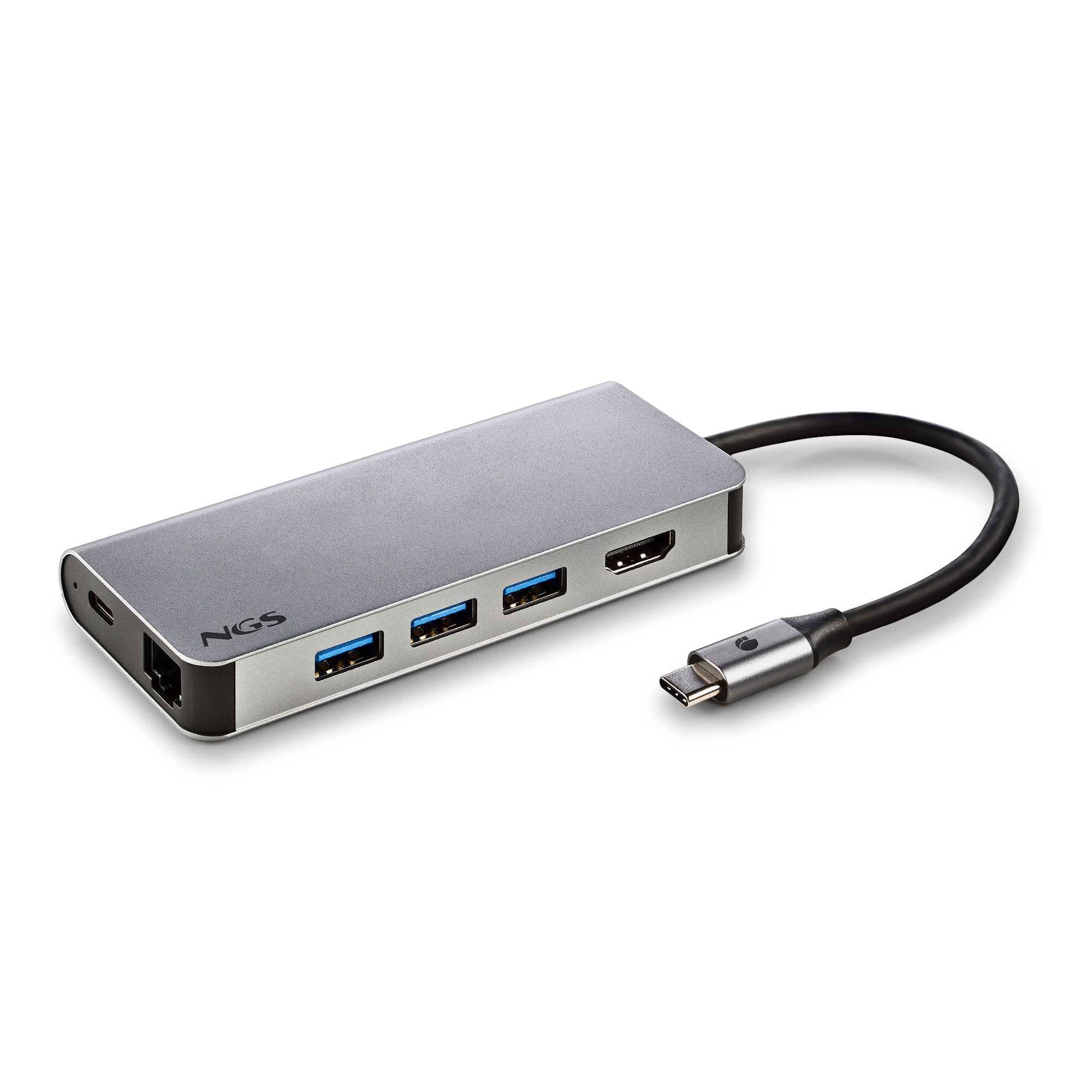 NGS 8 IN 1 Adaptador multiportas USB-C - PCBox