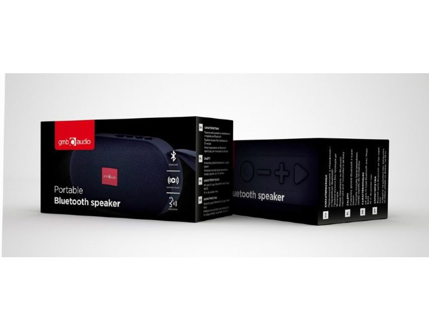 ALTAVOZ PORTATIL GEMBIRD SPK-BT-11 3W RMS BLUETOOTH NEGRO - PCBox ES