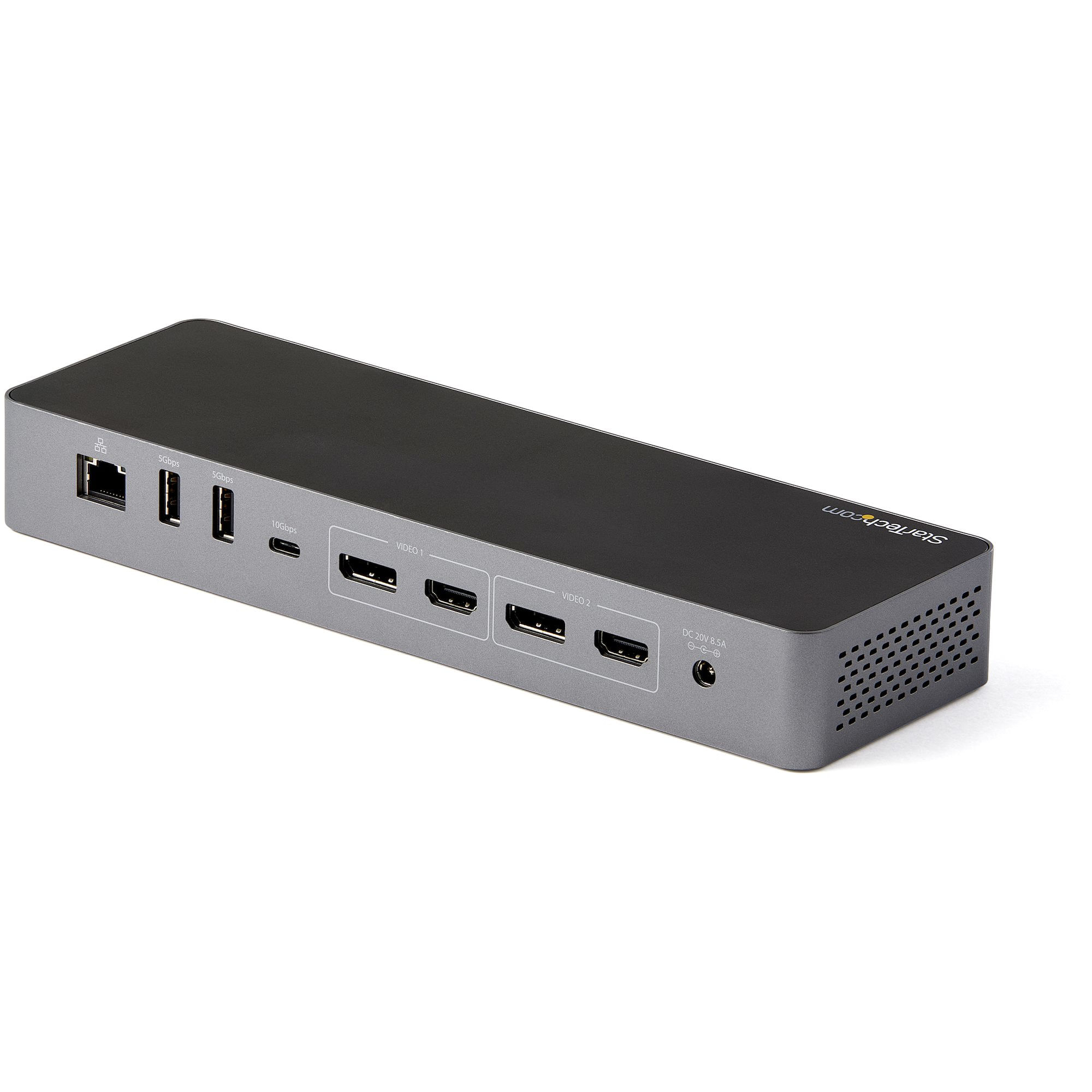 TB3/USB-C DOCK - DUAL DP/HDMI 96W PD - 5X USB H UB - PCBox