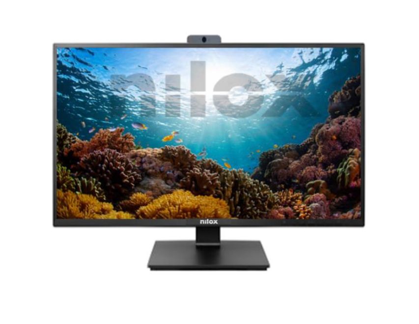NILOX Monitor 24" con webcam Full HD y regulable en altura 24" LED VA ...