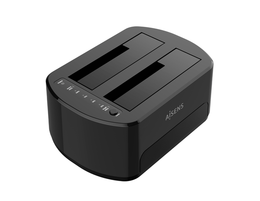 ESTACION DOCKING AISENS DOBLE ASDS-D03B SATA 2.5 3.5 A USB 3.0 3.1 GEN1 ...