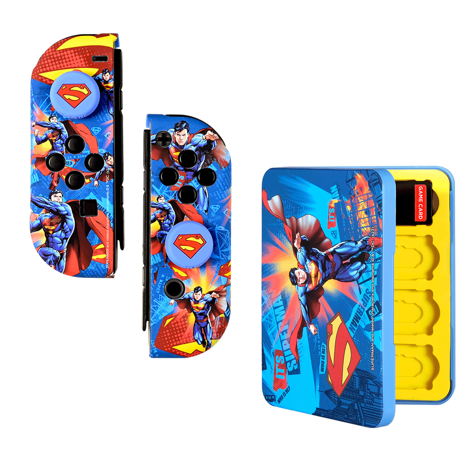 SWITCH DC COMBO SUPERMAN FR-TEC PACK/CAJA/GRIPS/CAJA 16 JUEG OS - PCBox